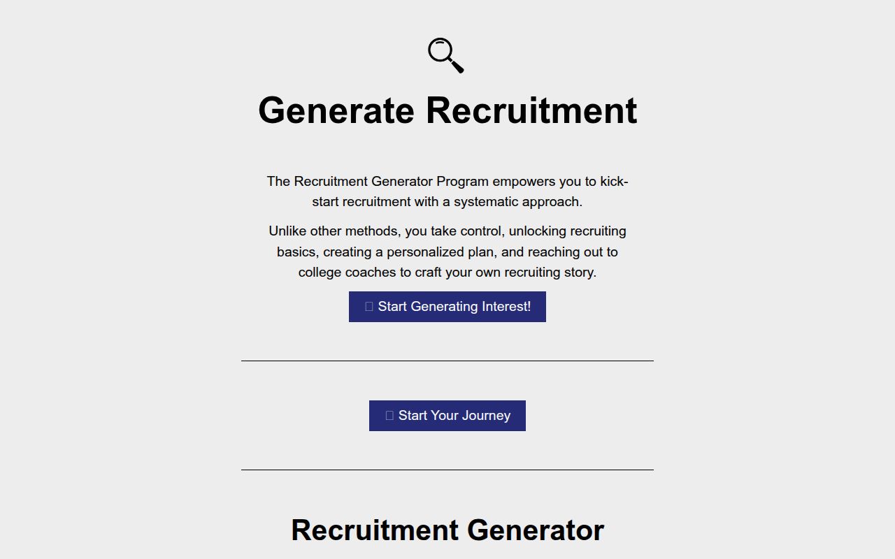 🔍 Recruitment Generator